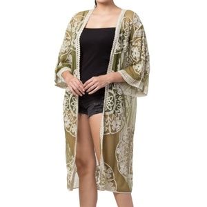 Raj | Jackets & Coats | Raj Duster Lace Medallion Embroidered | Poshmark